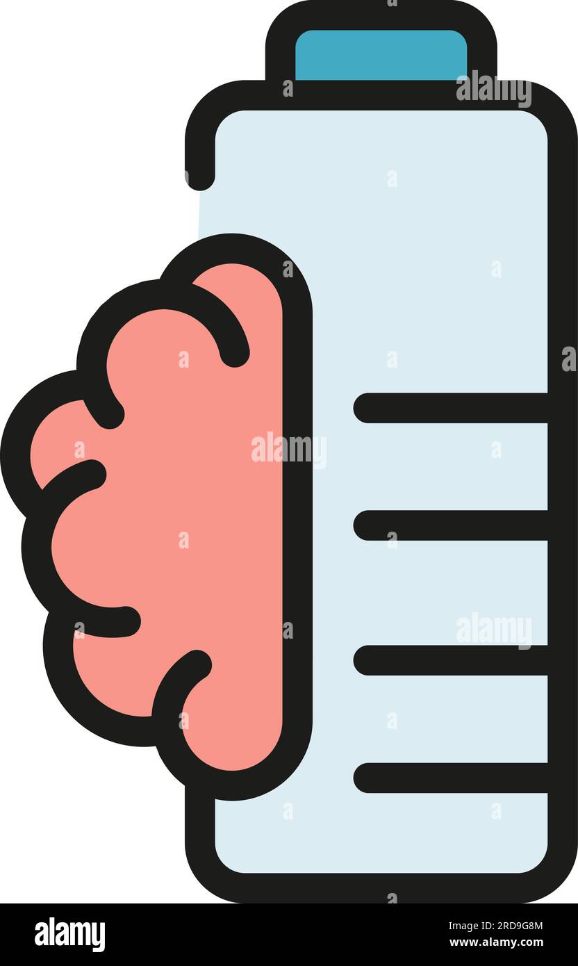 Memory battery icon outline vector. Backup ram. Macro card color flat ...
