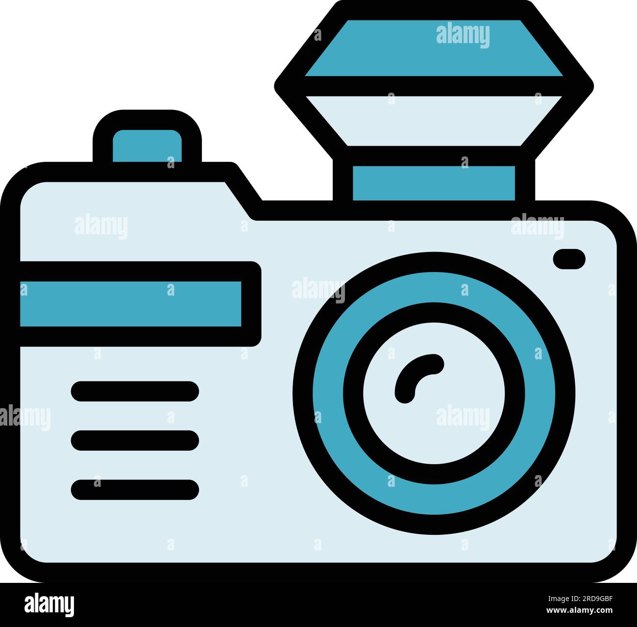 Tourist camera icon outline vector. Travel people. Summer tourism color ...