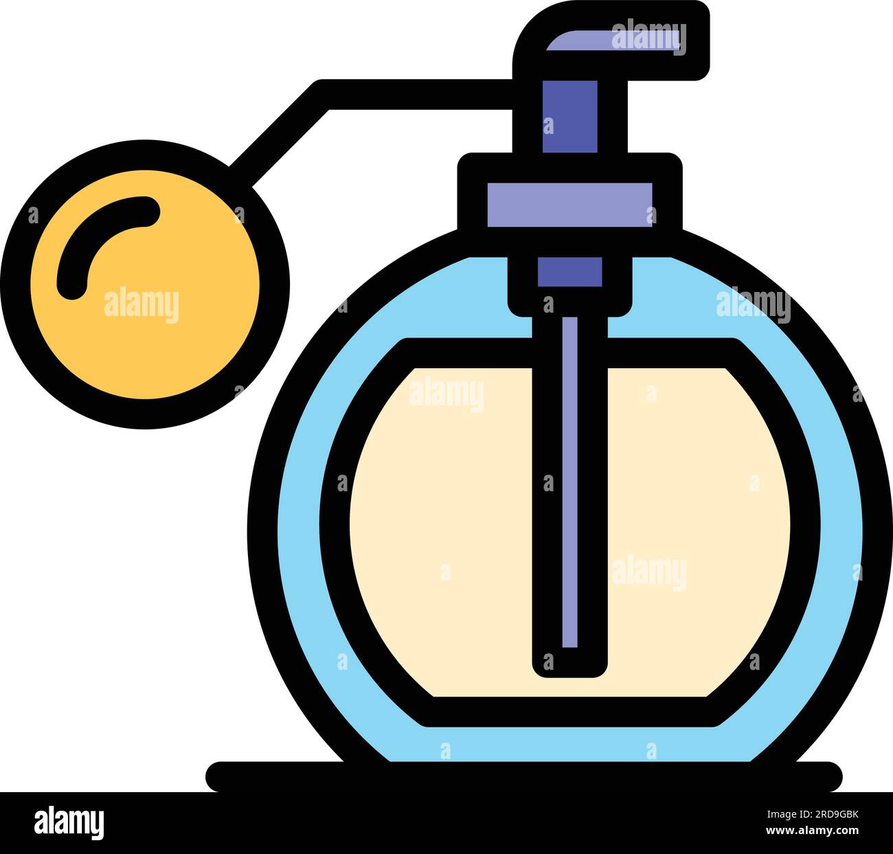 Perfume bottle icon outline vector. Parfum spray. Cosmetic cologne color flat Stock Vector Image ...