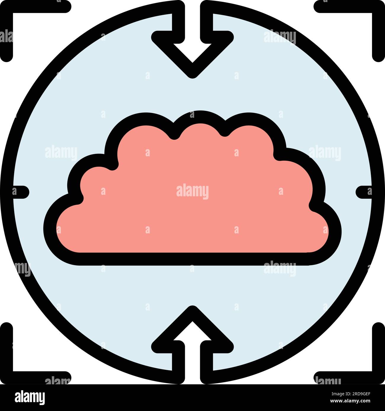 Cognitive concentration icon outline vector. Brain development. Mental ...