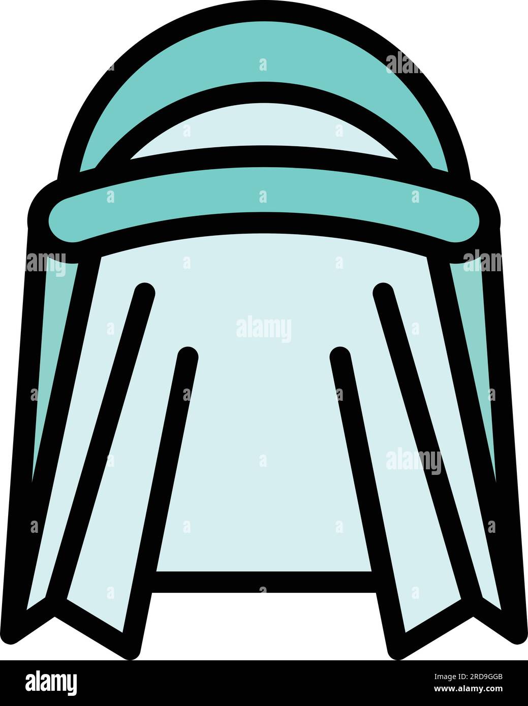 Arabic turban icon outline vector. Indian pagdi. Pagdi hat color flat ...