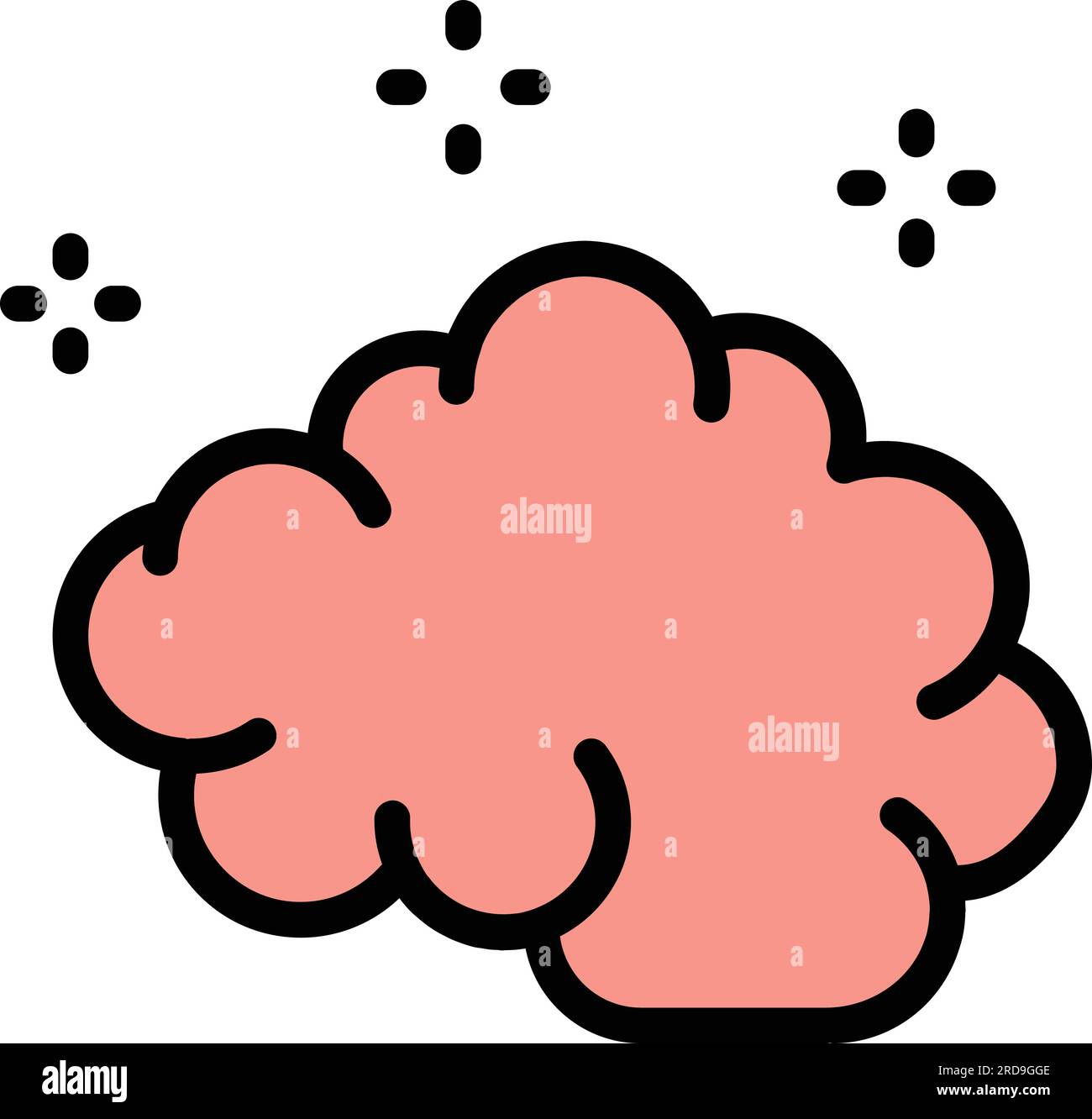 Brain awareness icon outline vector. Curious mindset. Mental process ...