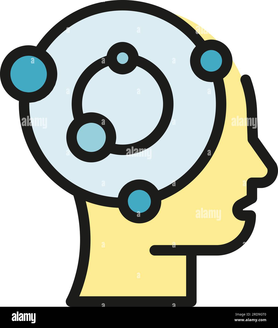 Head changes icon outline hi-res stock photography and images - Alamy