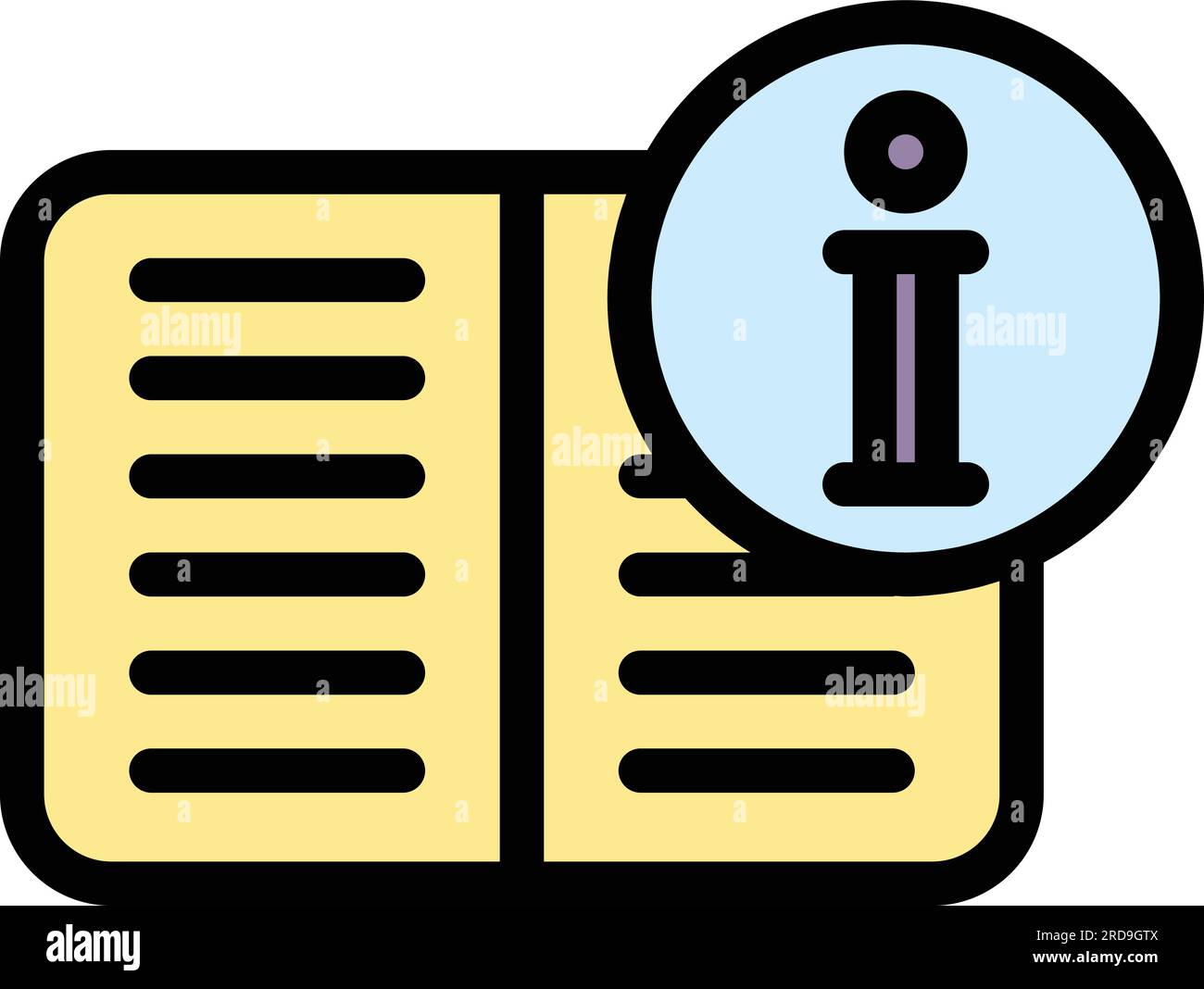 Book information icon outline vector. School library. School study ...