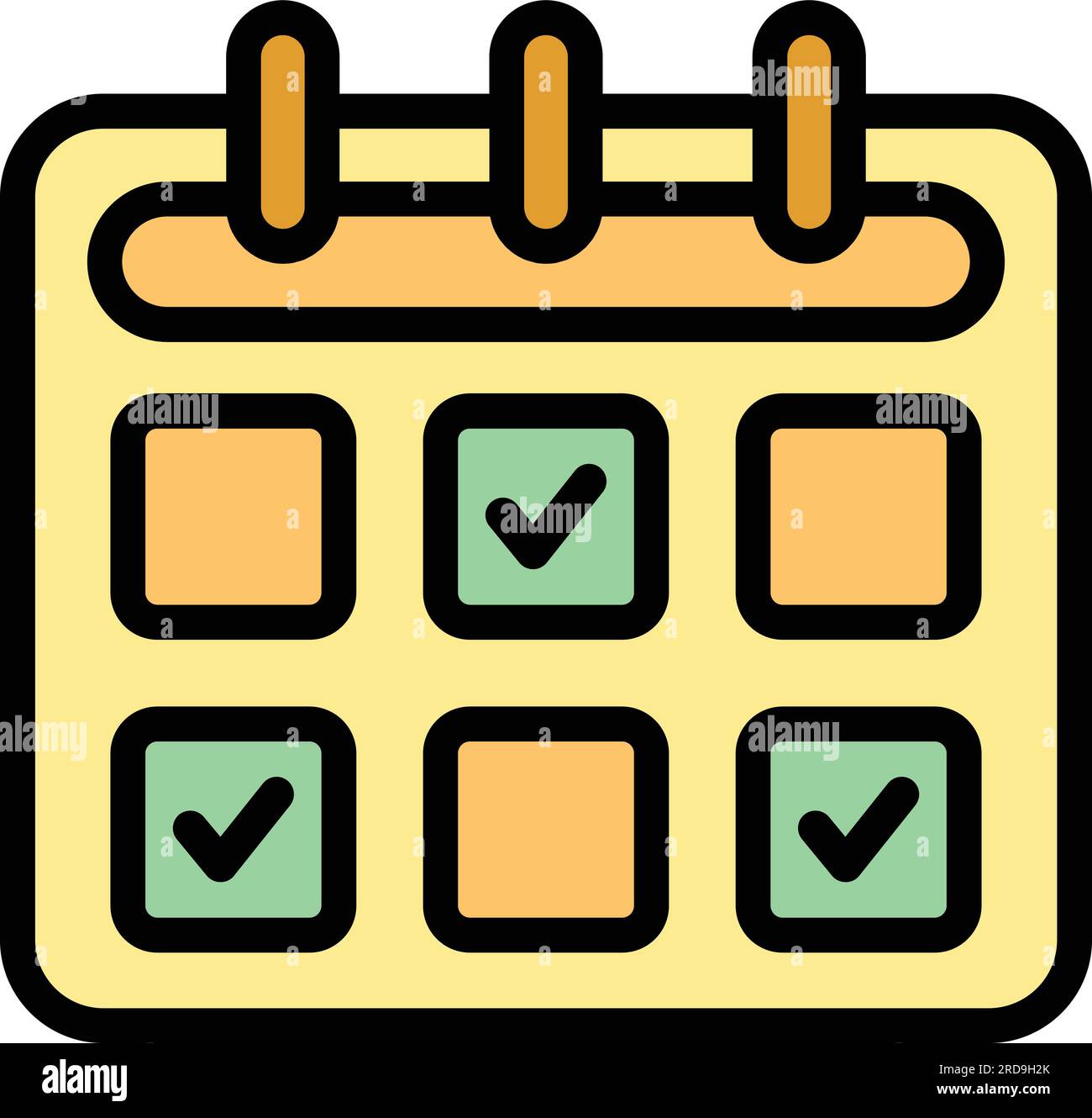 Checklist page icon outline vector. Report document. Business form ...