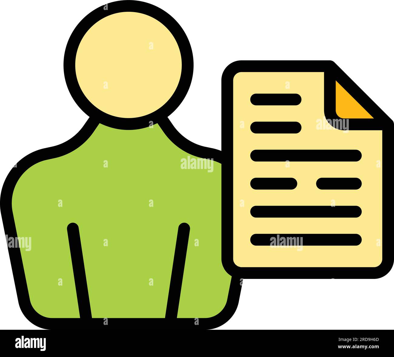 Client profile icon outline vector. Customer user. Member account color ...