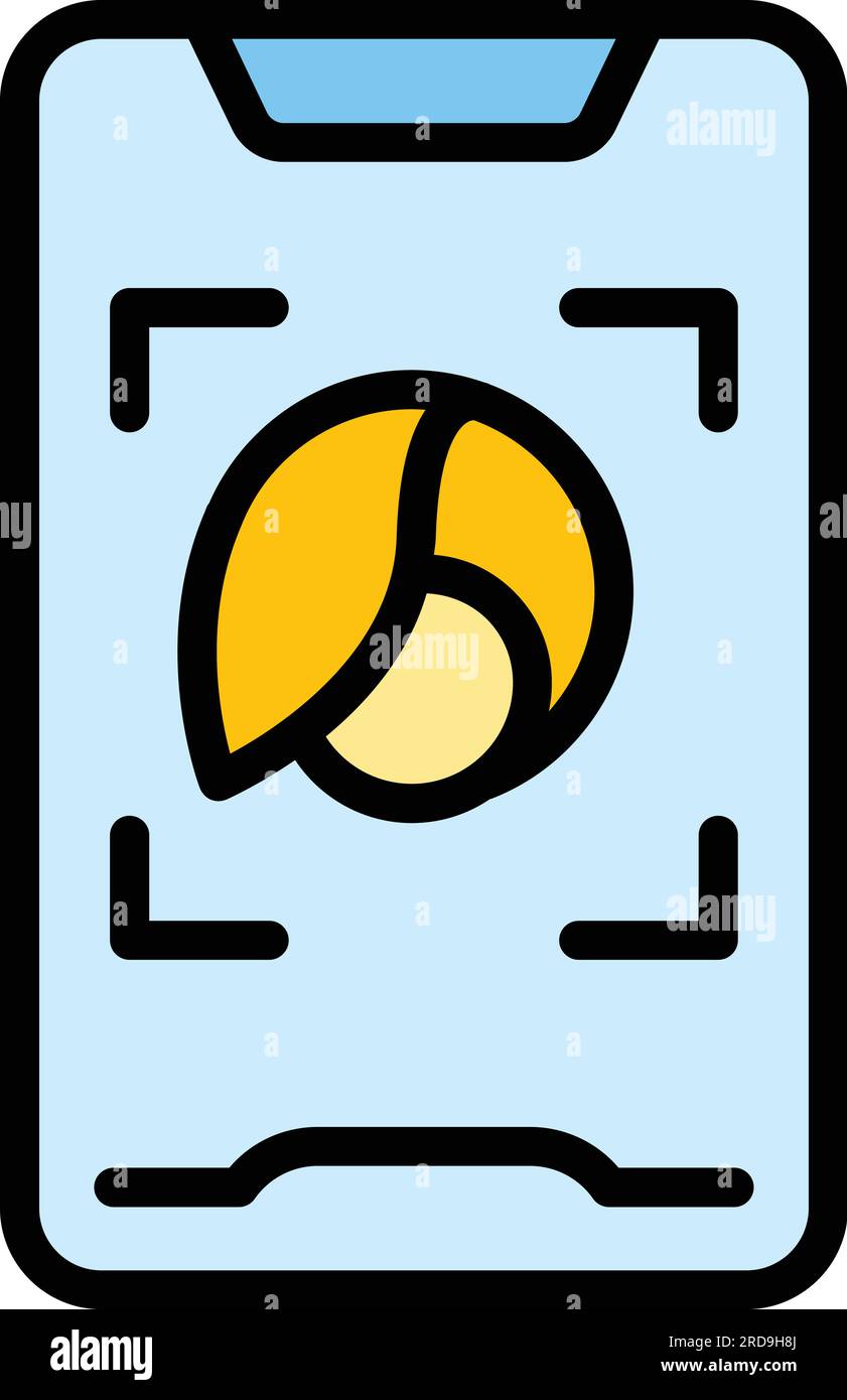 Aim client icon outline vector. Customer target. Audience focus color ...