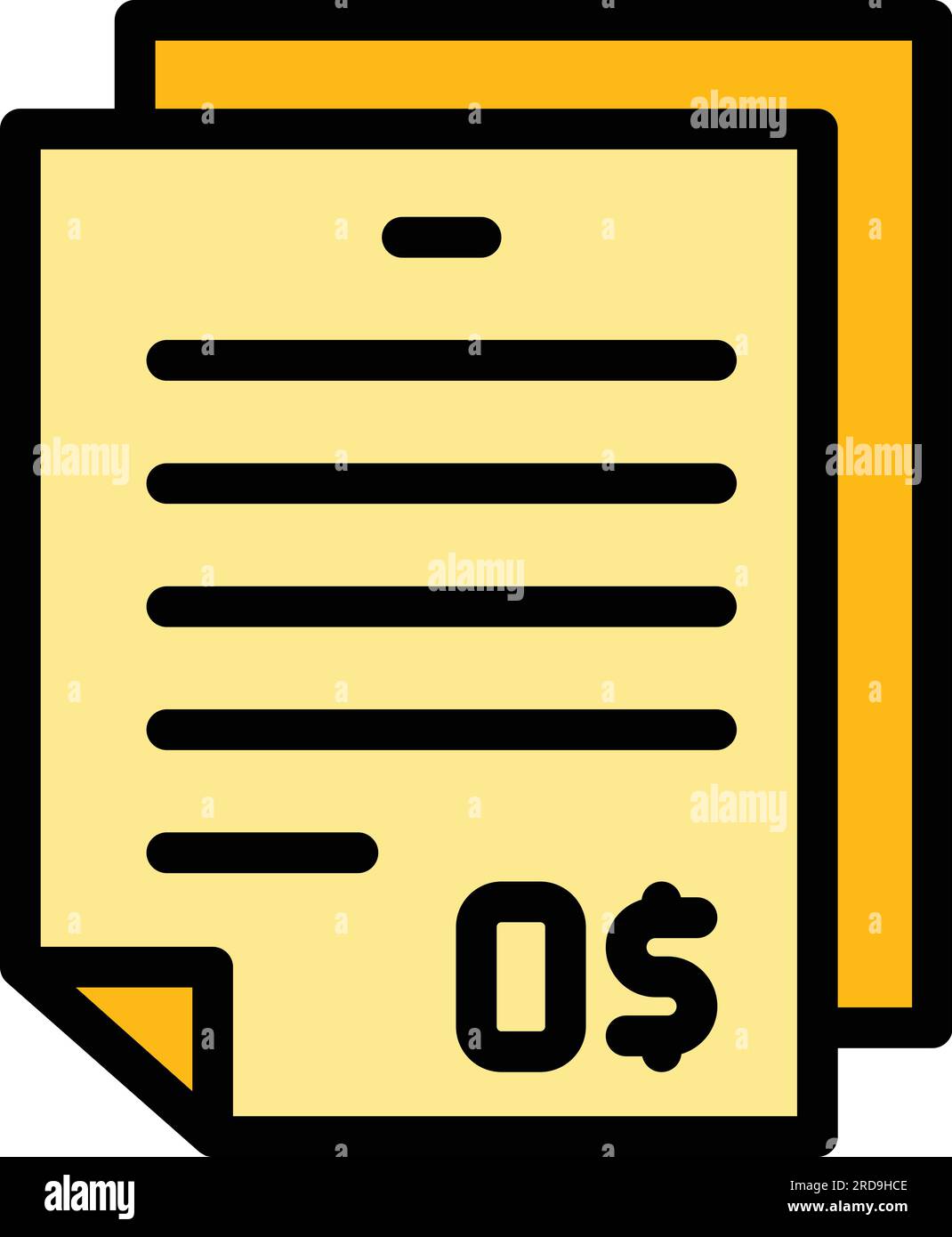 Course contract icon outline vector. Document form. Summary profile ... Course contract icon outline vector. Document form. Summary profile ...