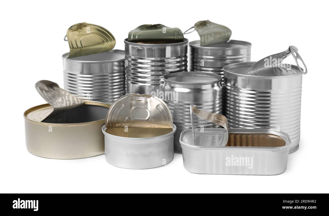 Many empty cans Cut Out Stock Images & Pictures - Alamy