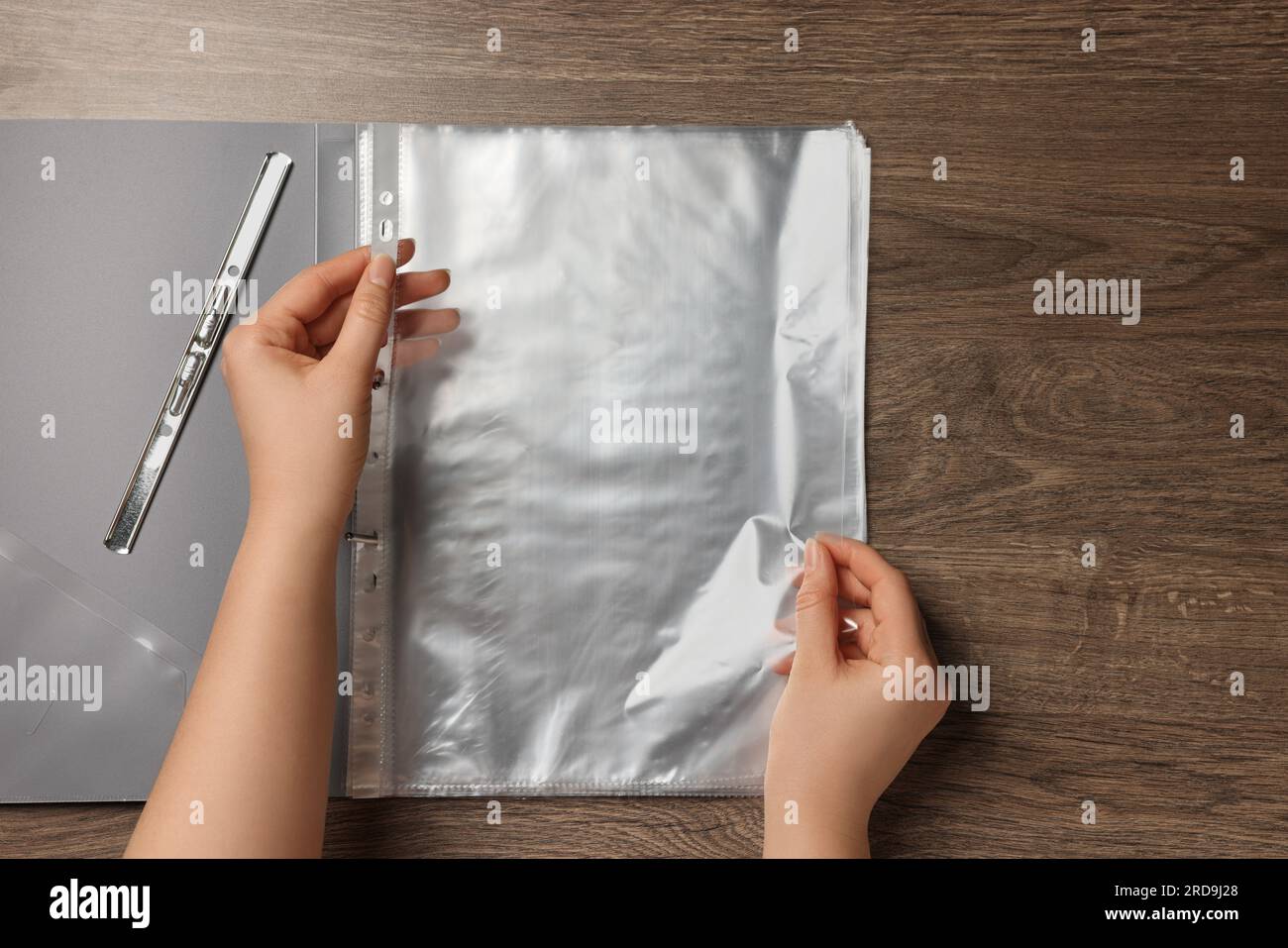 Hands person putting empty hi-res stock photography and images - Alamy