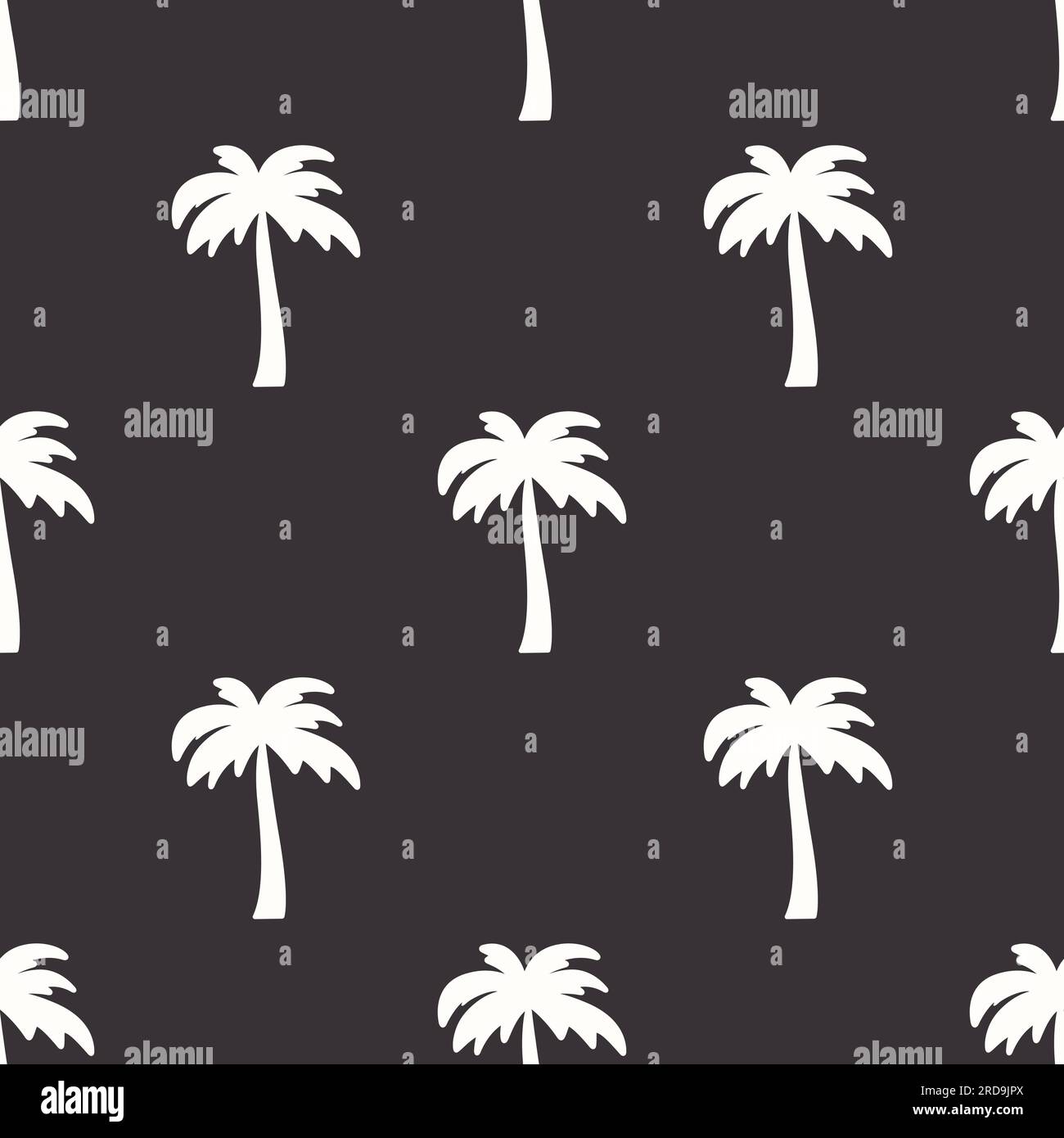 Vector Seamless Pattern with Palm Trees, Palm Tree Design Template ...