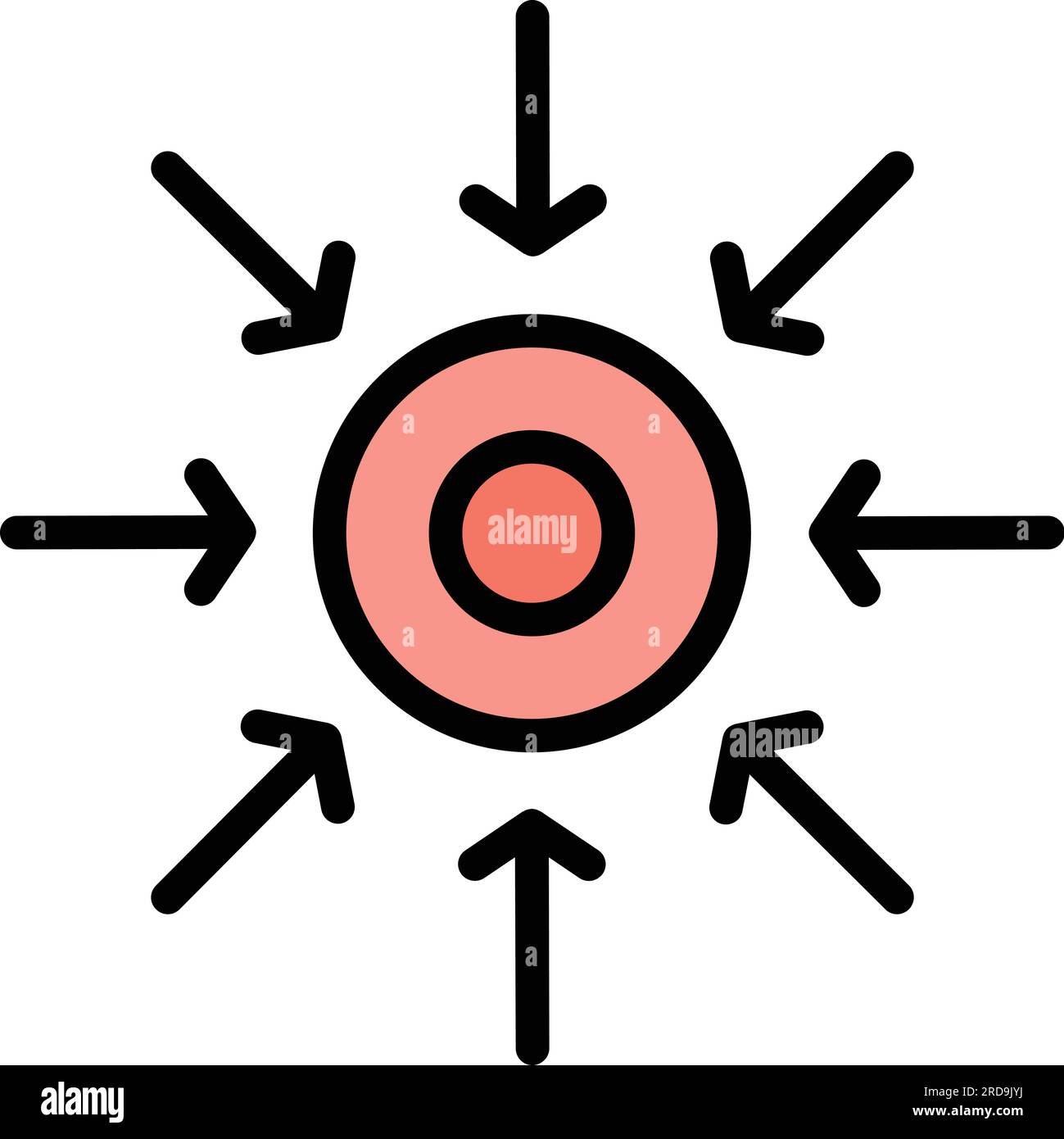 Improving concentration icon outline vector. Self challenge. Business ...