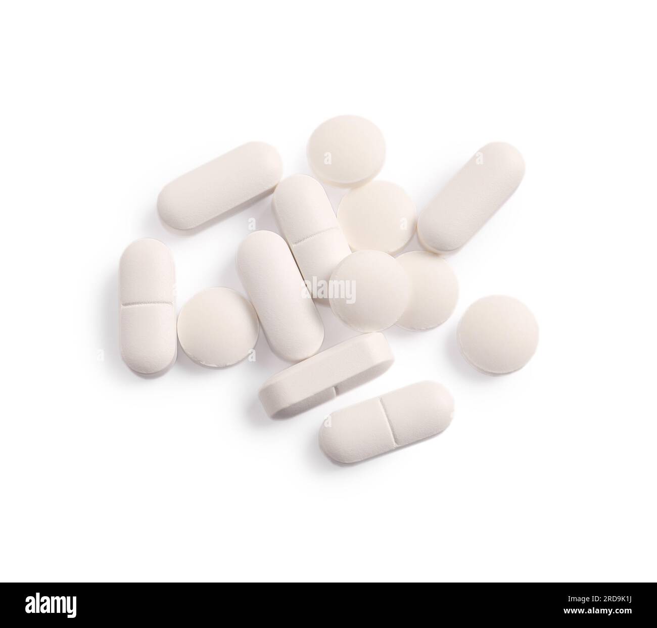 Pills top view Cut Out Stock Images & Pictures - Alamy