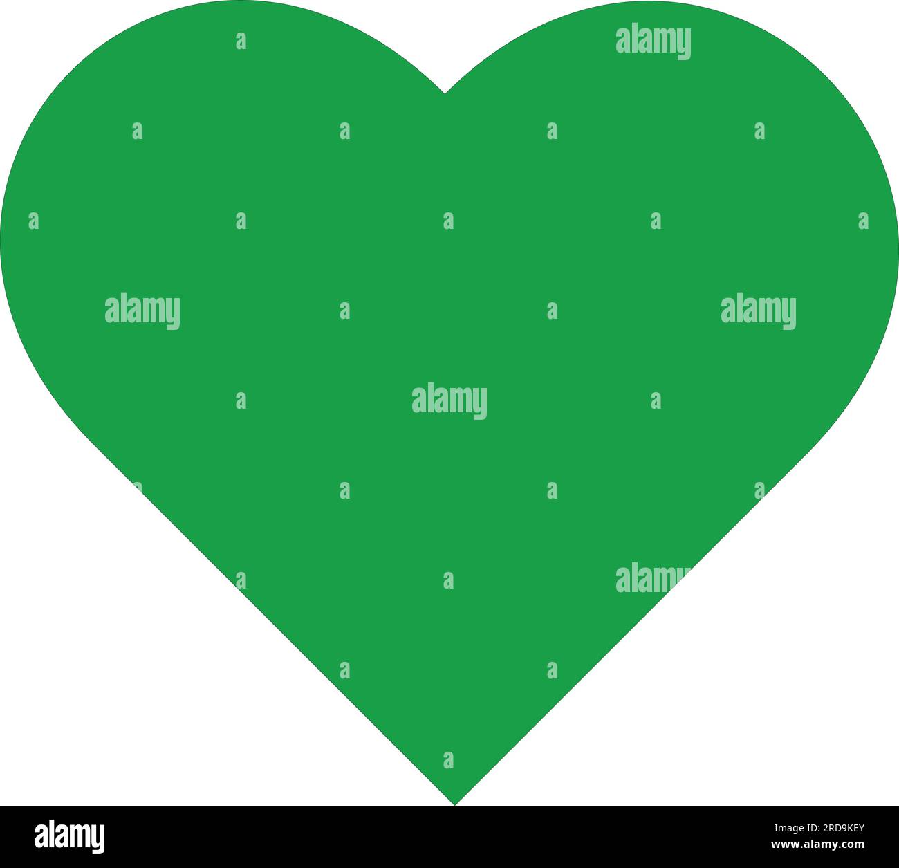 Green heart vector Stock Vector Image & Art - Alamy