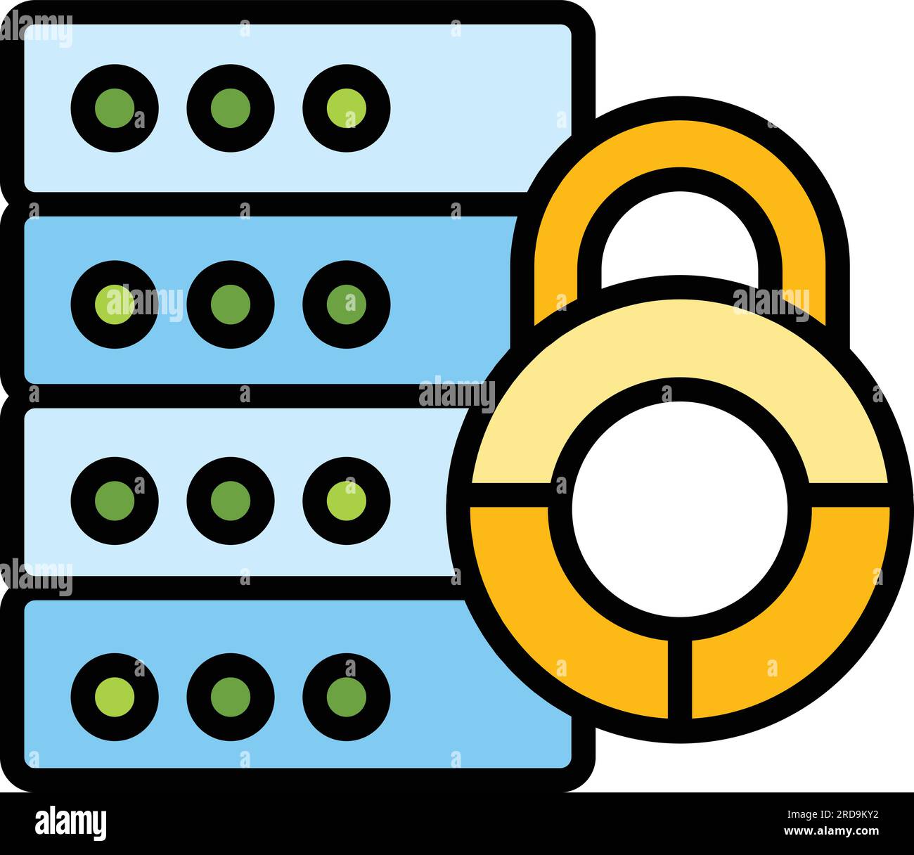 Computer Server Icon Flat