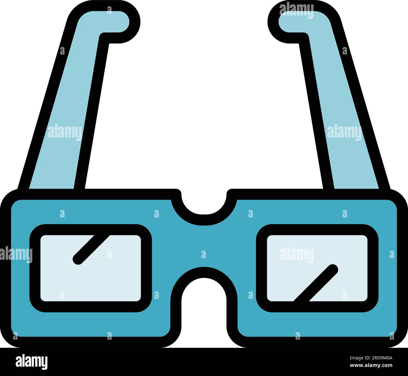 Optic glasses icon outline vector. Visual perception. Sensory cognitive ...