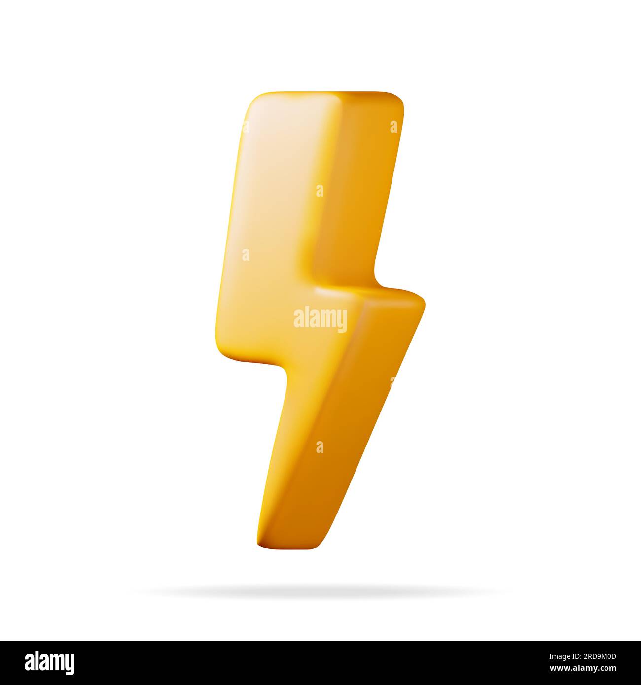 3D Lightning Sign Isolated Stock Vector Image & Art - Alamy