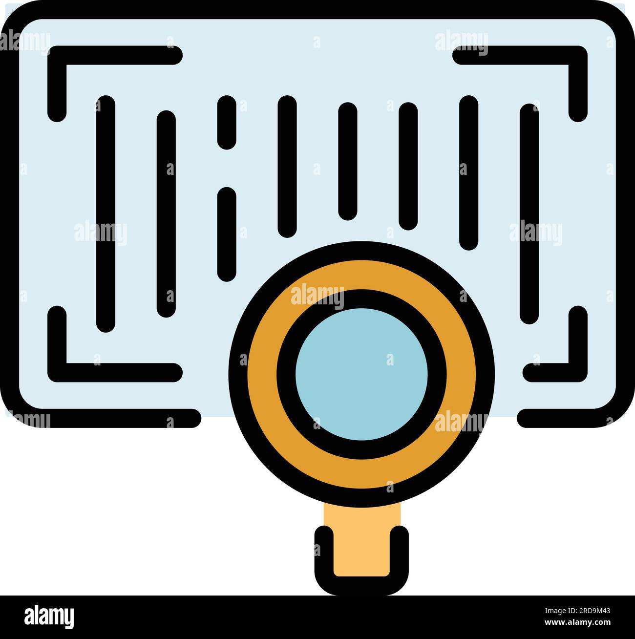 Sale Qr Code Icon Outline Vector Scan Bar Label Scanner Color Flat Stock Vector Image And Art