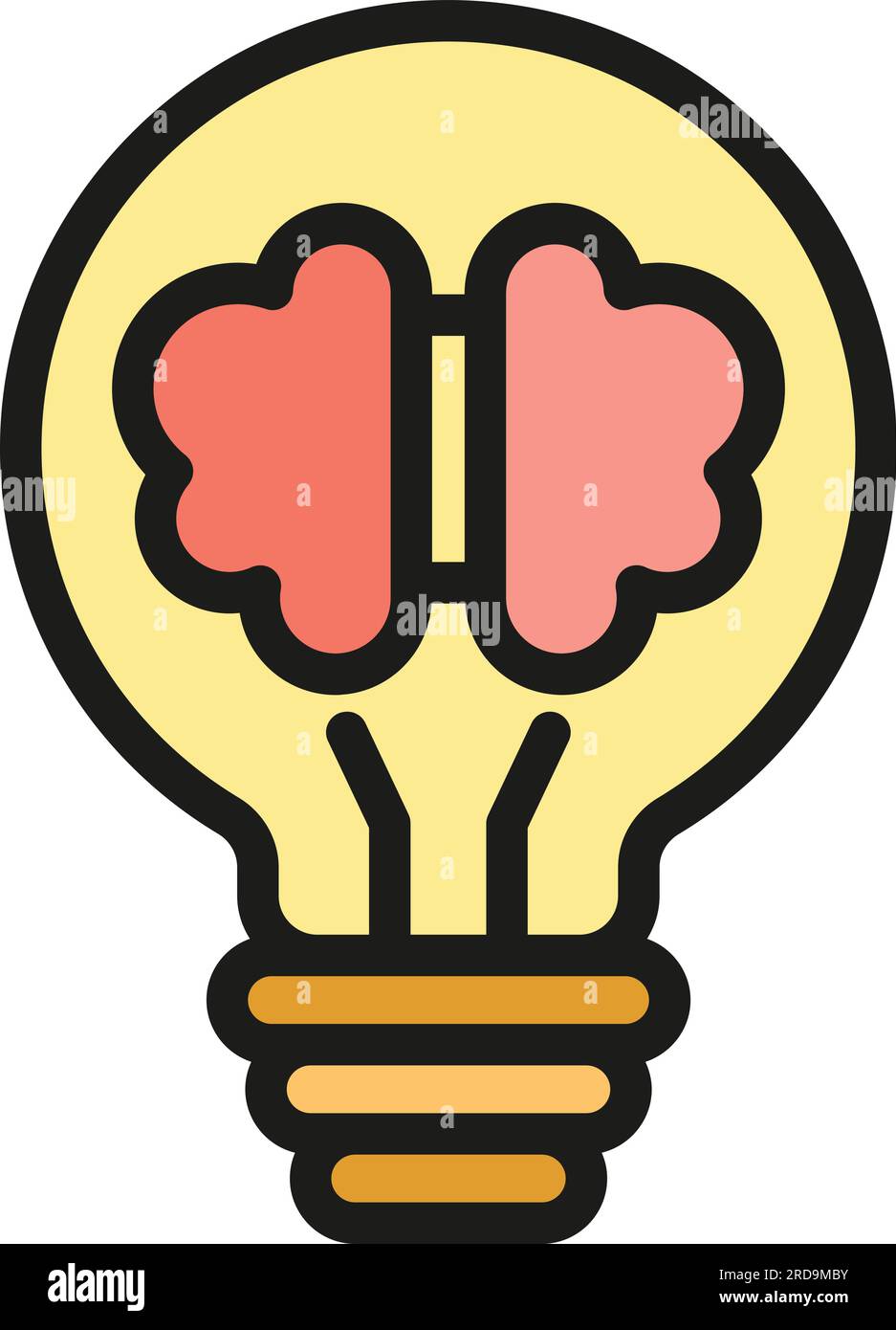 Brain Bulb Vector