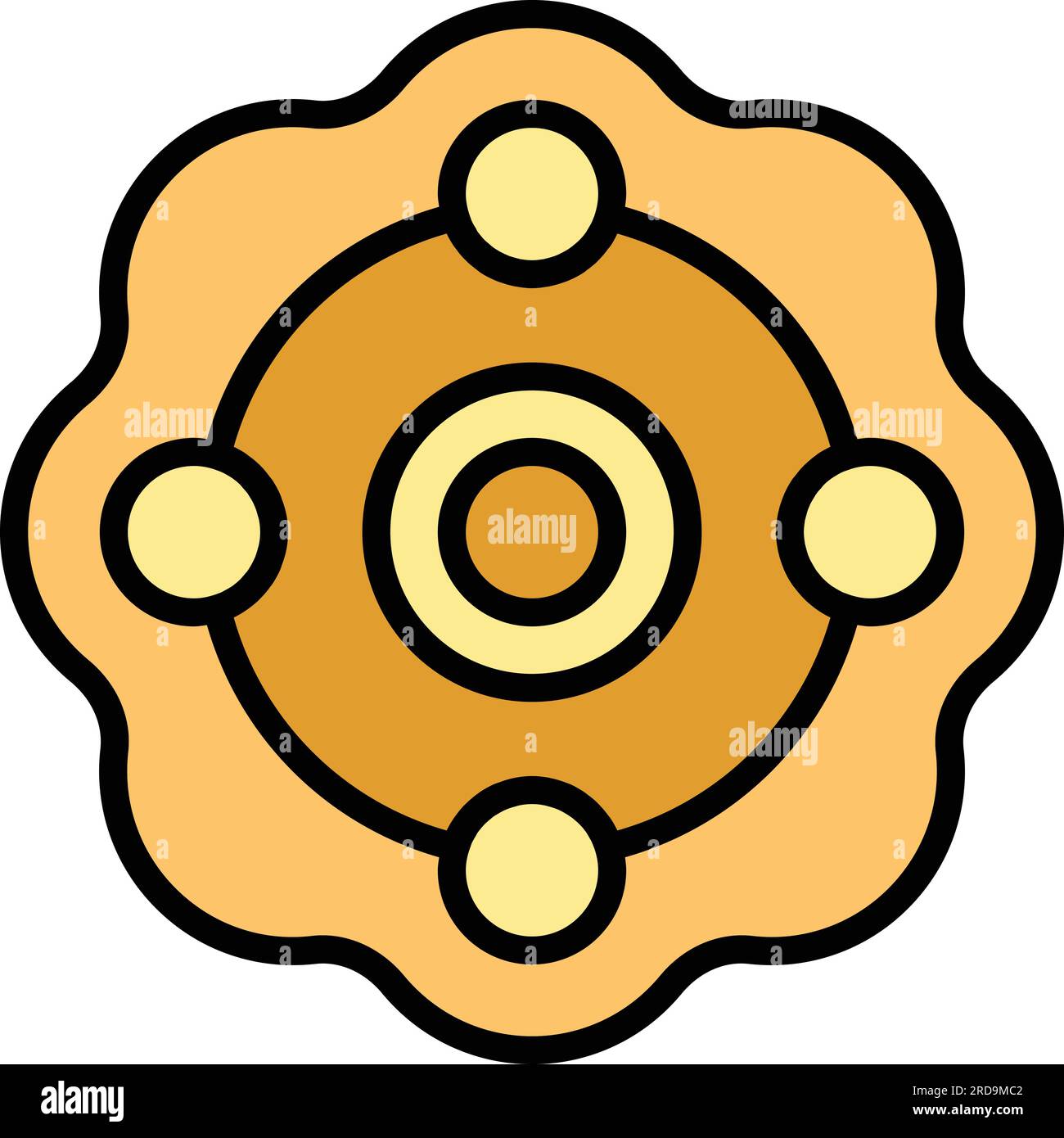 Fidget sensory toy icon outline vector. Pop push. Trendy antistress ...