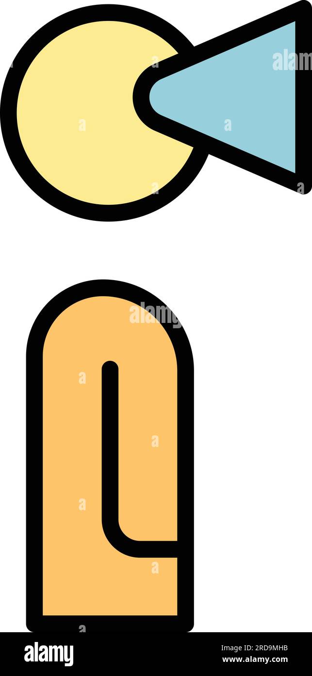 Visual system icon outline vector. Sensory perception. Process health ...