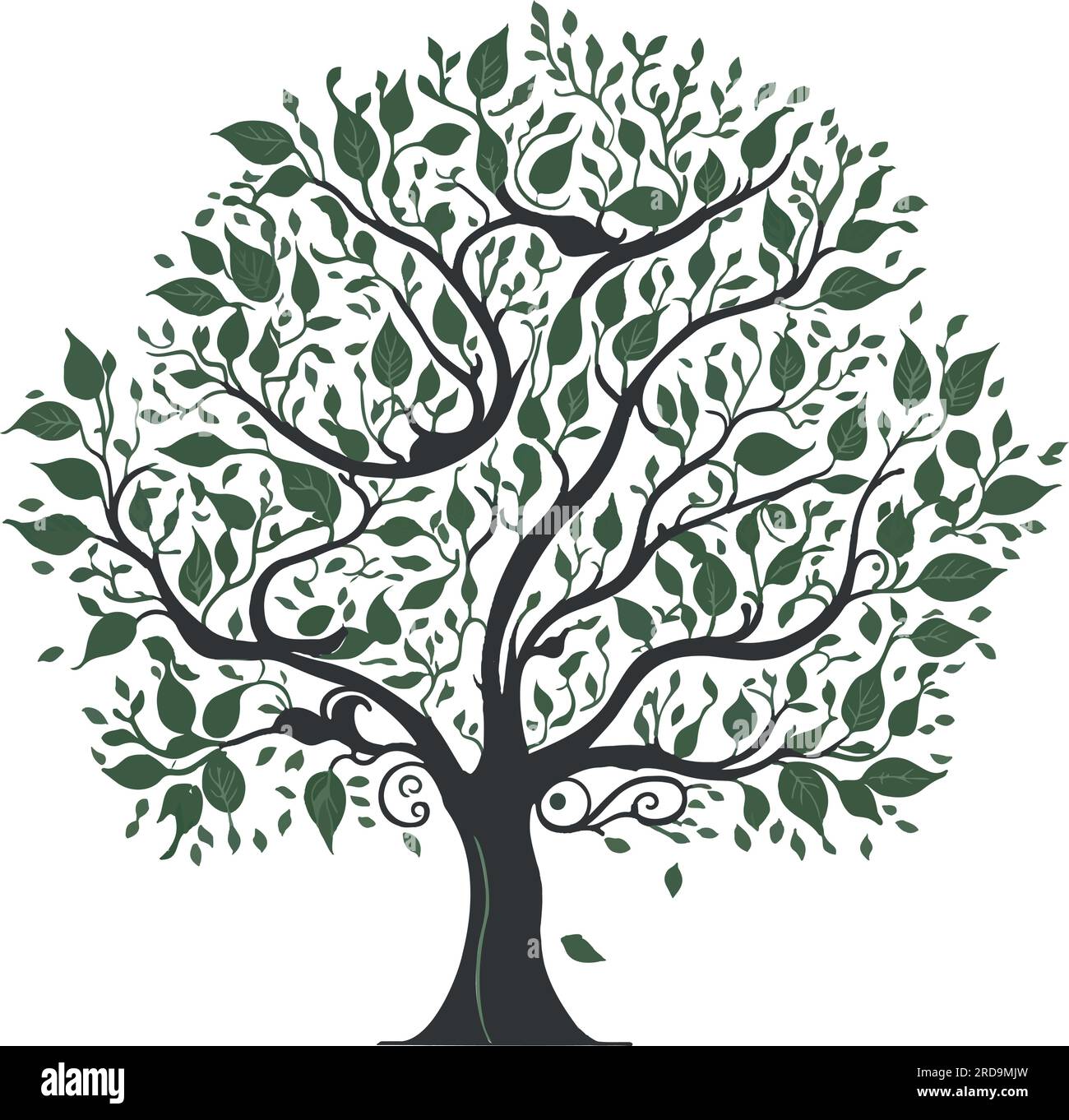 Tree Of Life Colorful With Leafs Vector File Stock Vector Image & Art ...