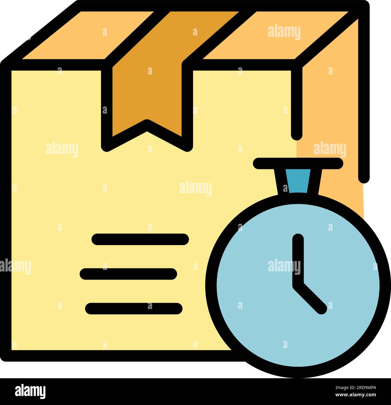 Speed delivery box icon outline vector. Fast package. Express courier ...