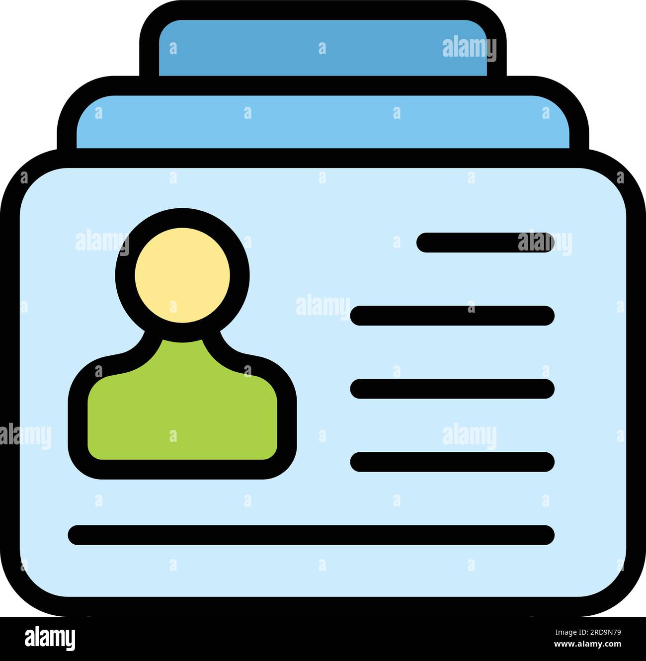 Personnel id card Stock Vector Images - Alamy