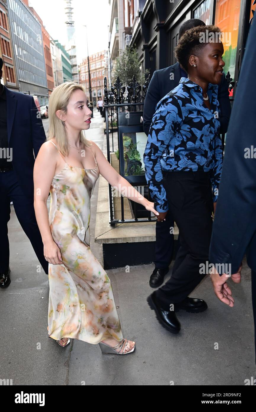 Ella Baig and Nicola Adams attends The ITV Summer party, The Mandrake ...