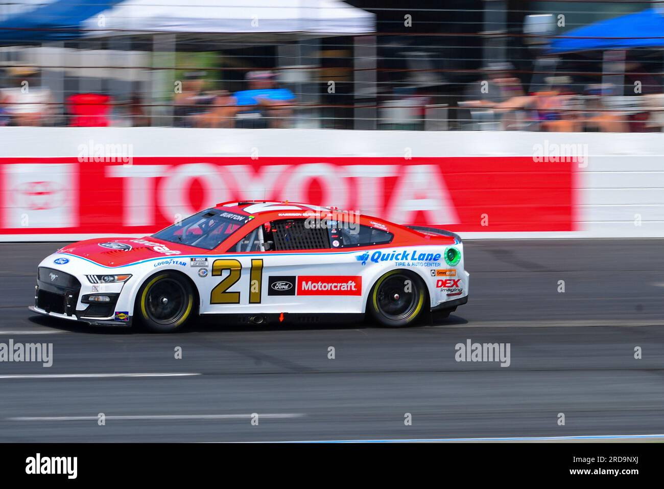 LOUDON, NH - JULY 17: Harrison Burton (#21 Wood Brothers Racing ...