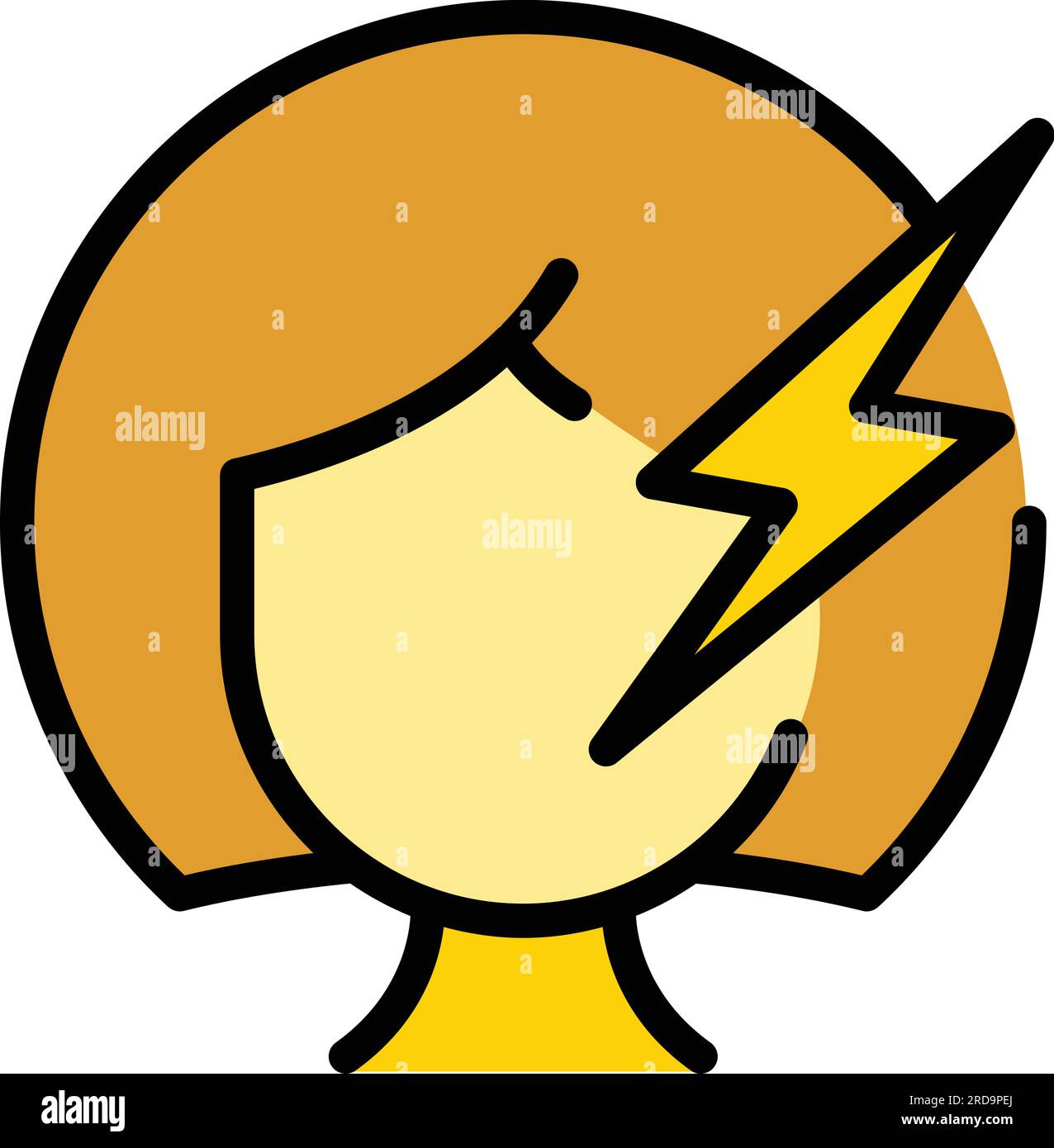 Headache pressure icon outline vector. Head tension. Dizzy mood color ...