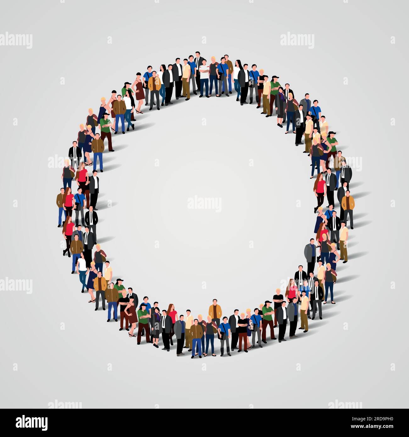 Crowd aerial view Stock Vector Images - Alamy