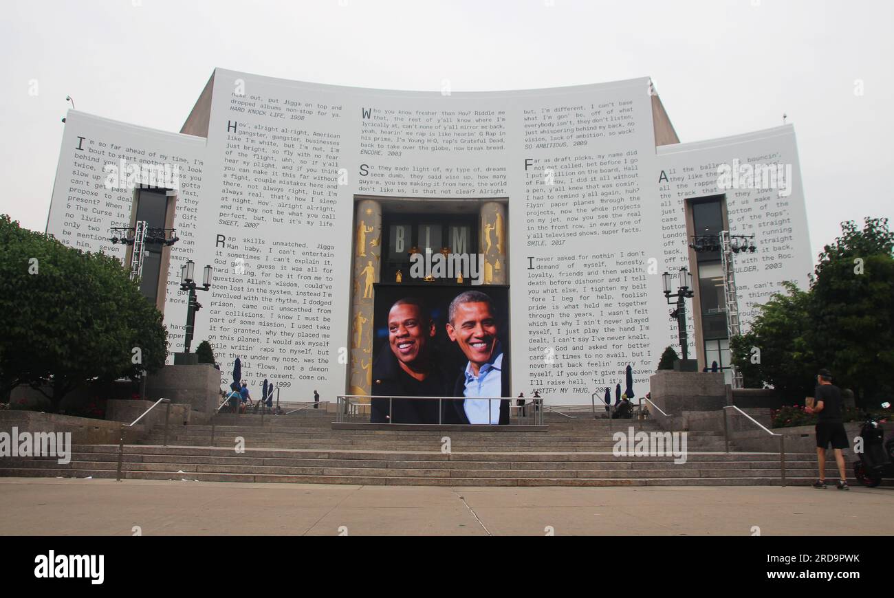 New York, USA. 19th July, 2023. The exterior wall of the Brooklyn ...