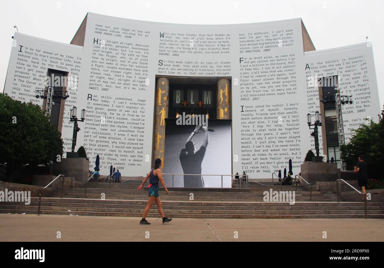 New York, USA. 19th July, 2023. The exterior wall of the Brooklyn ...
