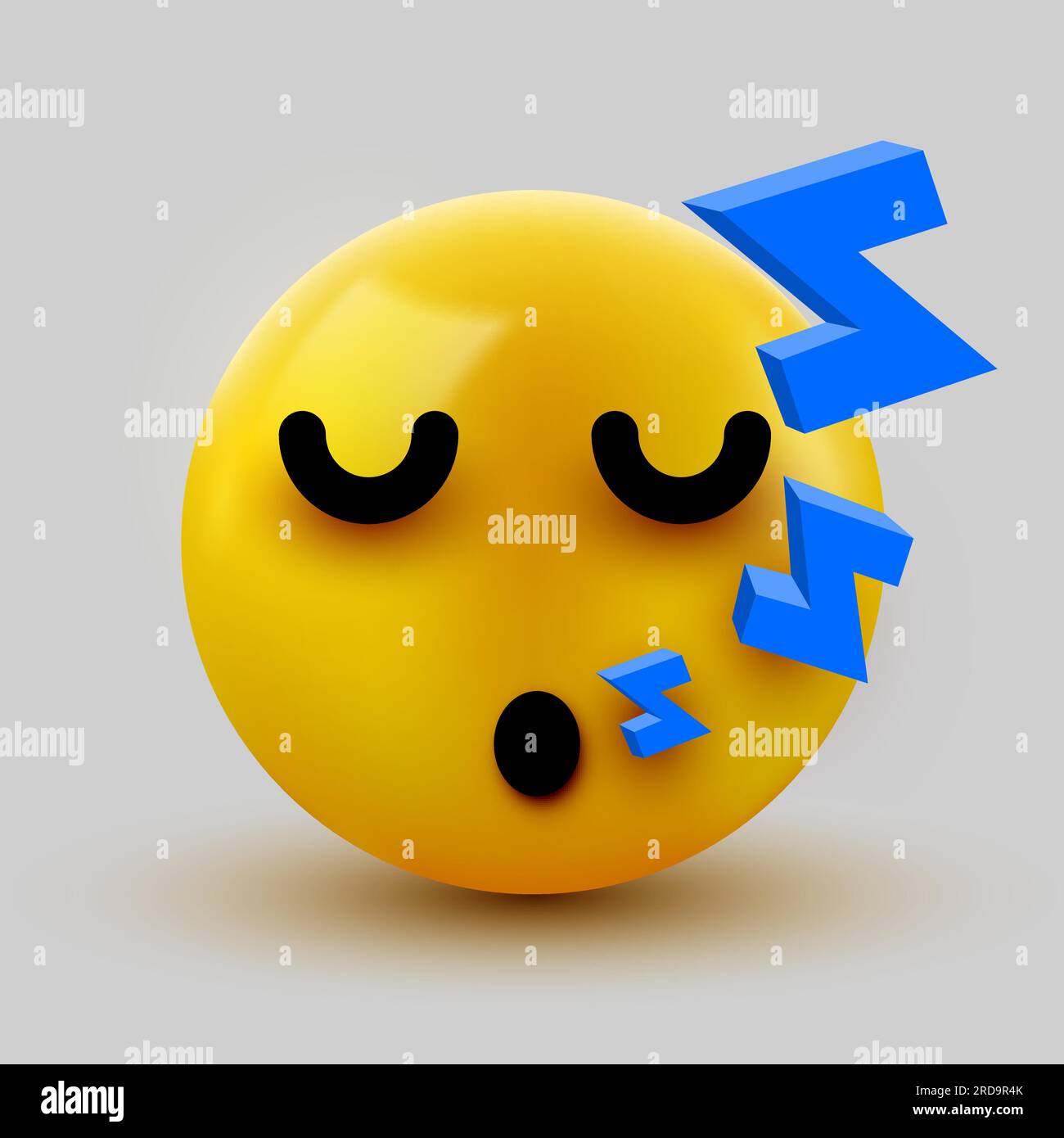 Sleeping emoji icon vector vectors hi-res stock photography and images ...