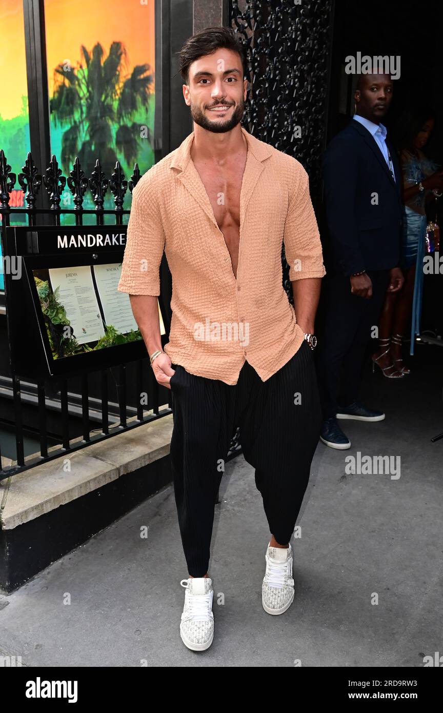 Davide Sanclimenti attends The ITV Summer party, The Mandrake Hotel ...