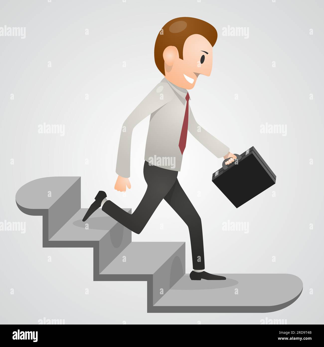 Cartoon Stairs Going Down