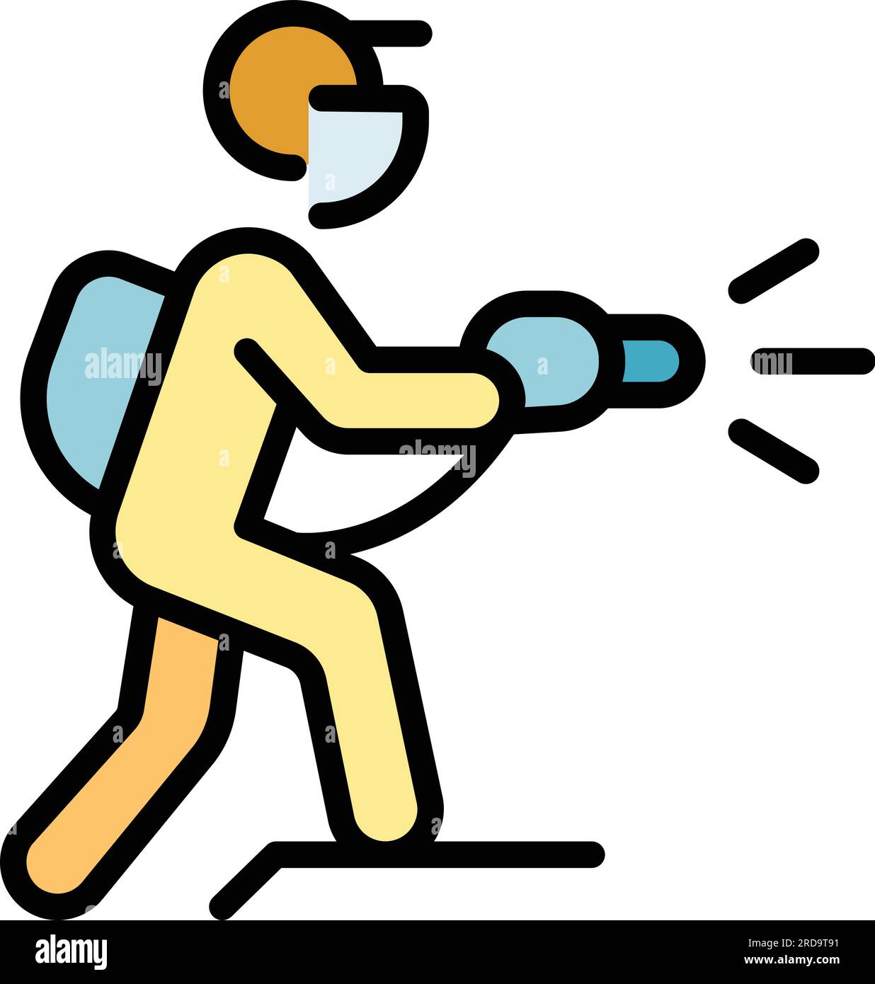 Chemical hazard icon outline vector. Toxic substance. Safety ...