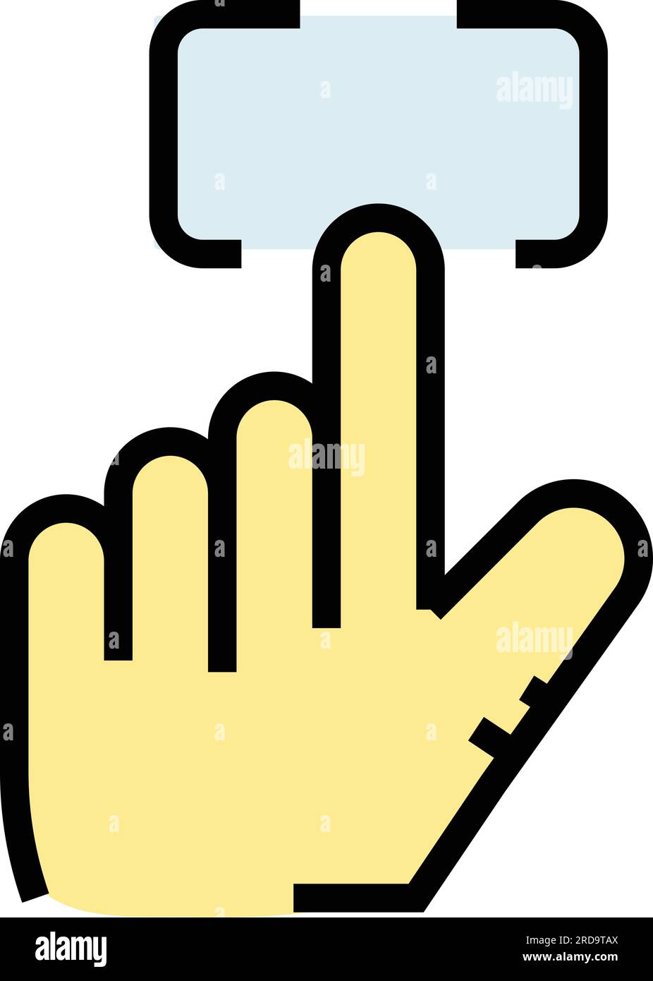 Fingerprint Recognition Icon Outline Vector Biometric Scan Digital