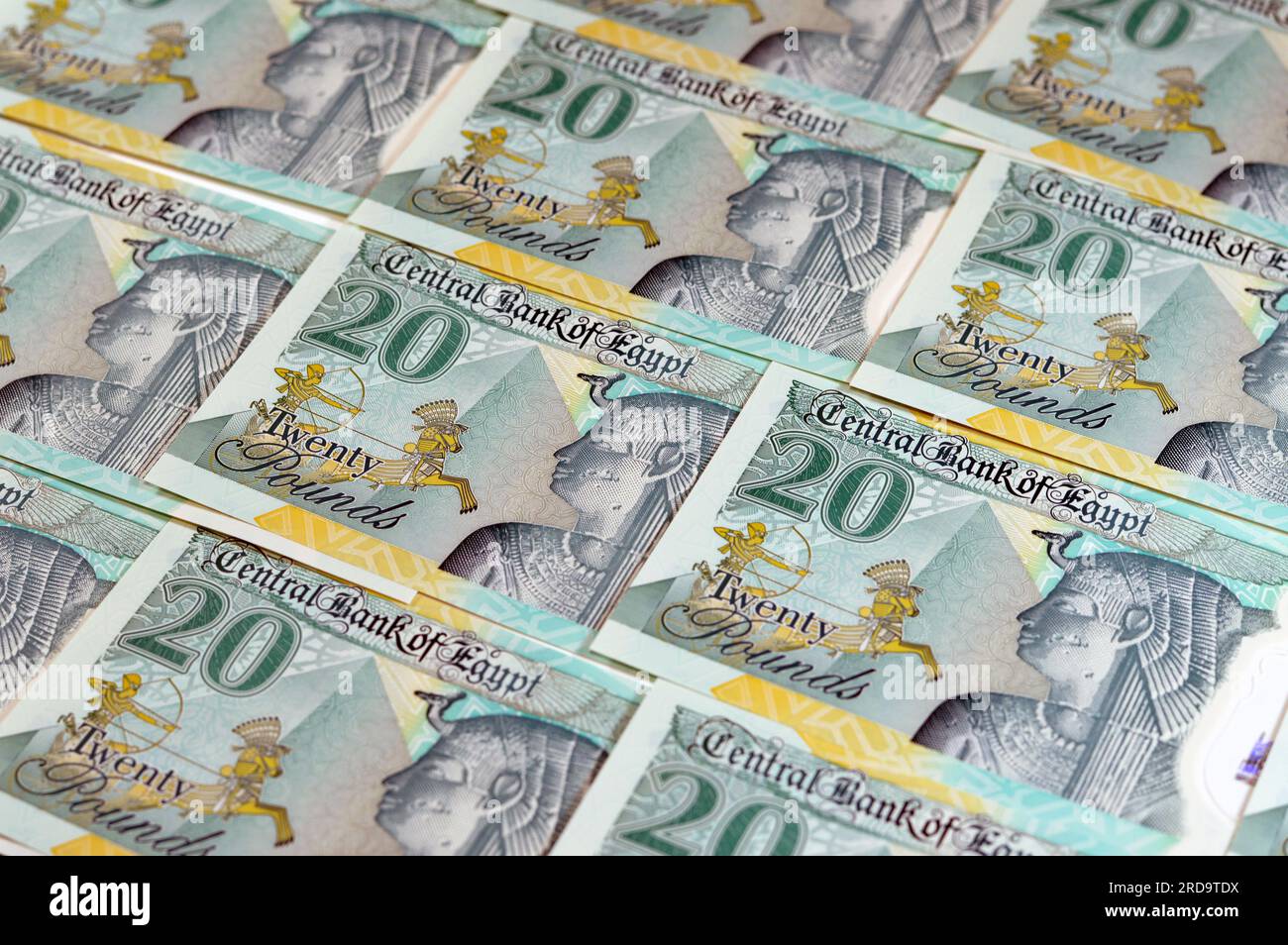 new Egyptian 20 EGP LE twenty polymer pounds cash money banknote bill ...