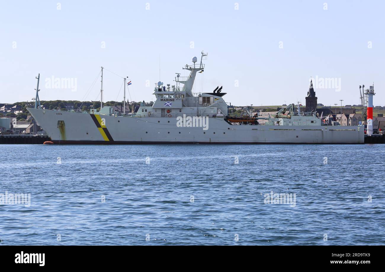 The MPV Hirta, fishery patrol vessel of Marine Directorate (Scottish ...