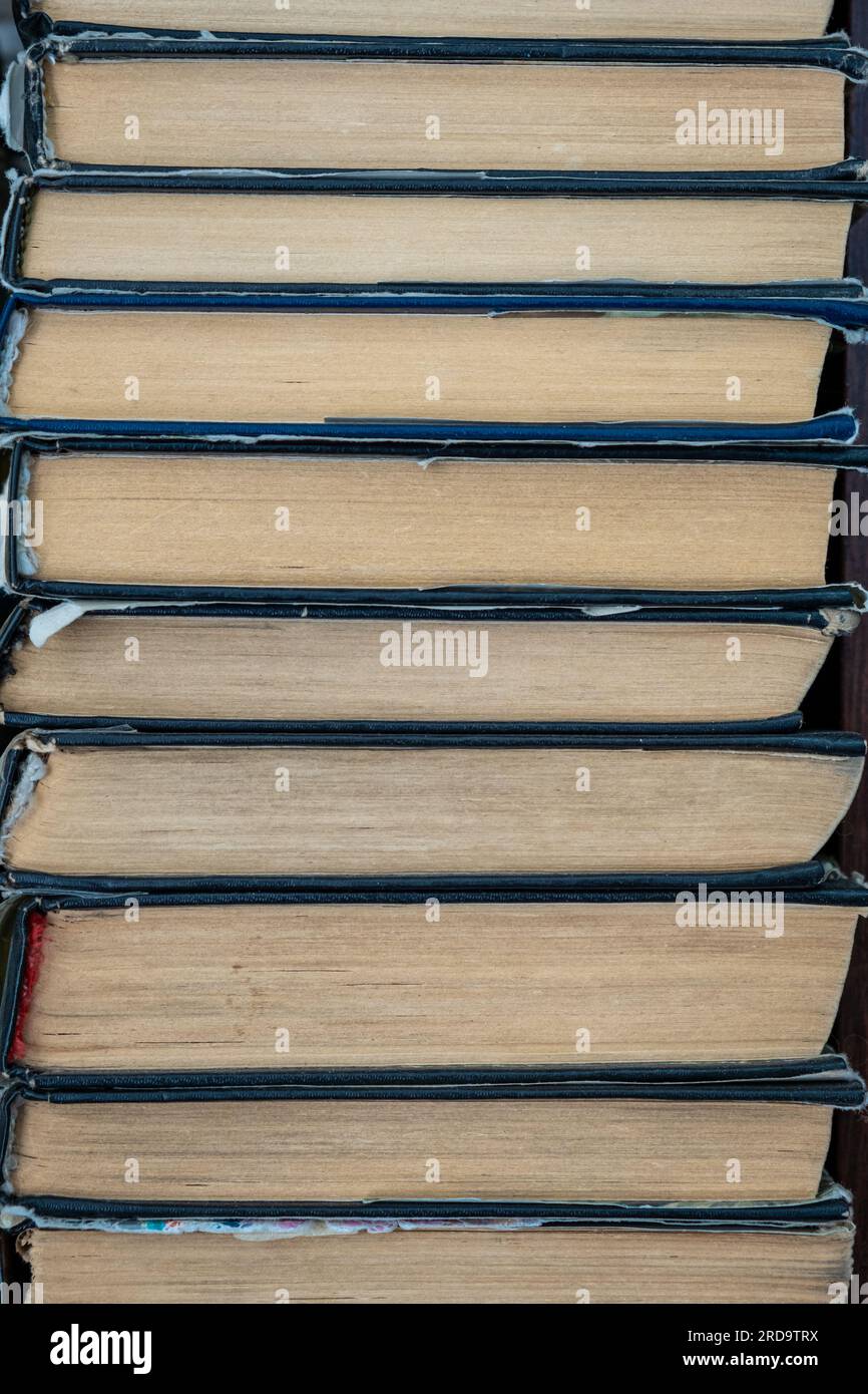 There are a lot of books on the shelves in the school library Stock ...