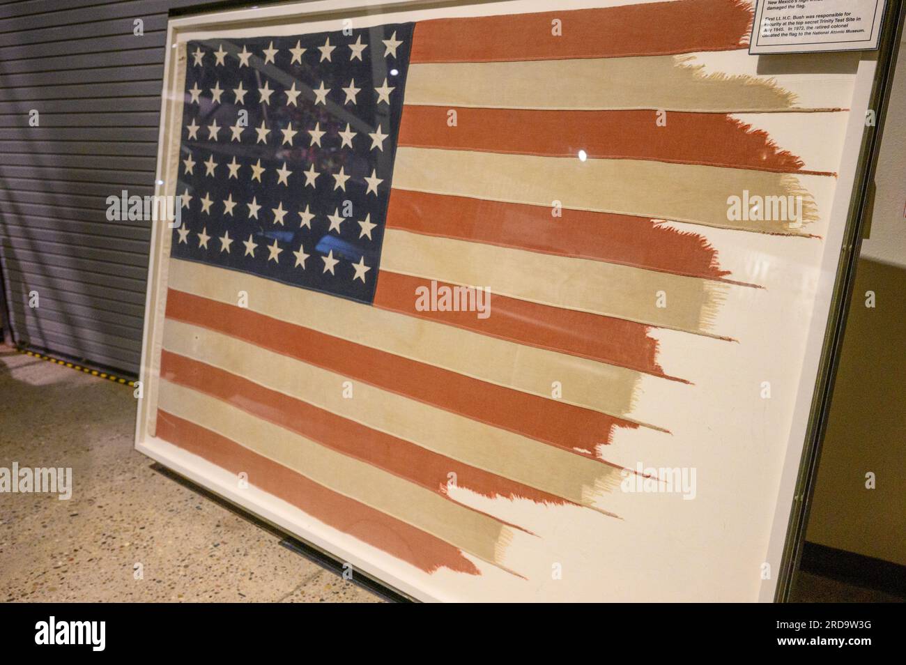 The 48-star American flag flown at the Trinity Site during the first ...