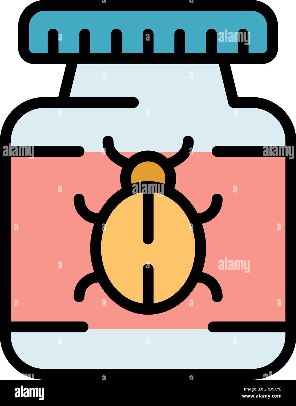 Bug chemical icon outline vector. Insecticide control. Pest spray color ... Bug chemical icon outline vector. Insecticide control. Pest spray color ...