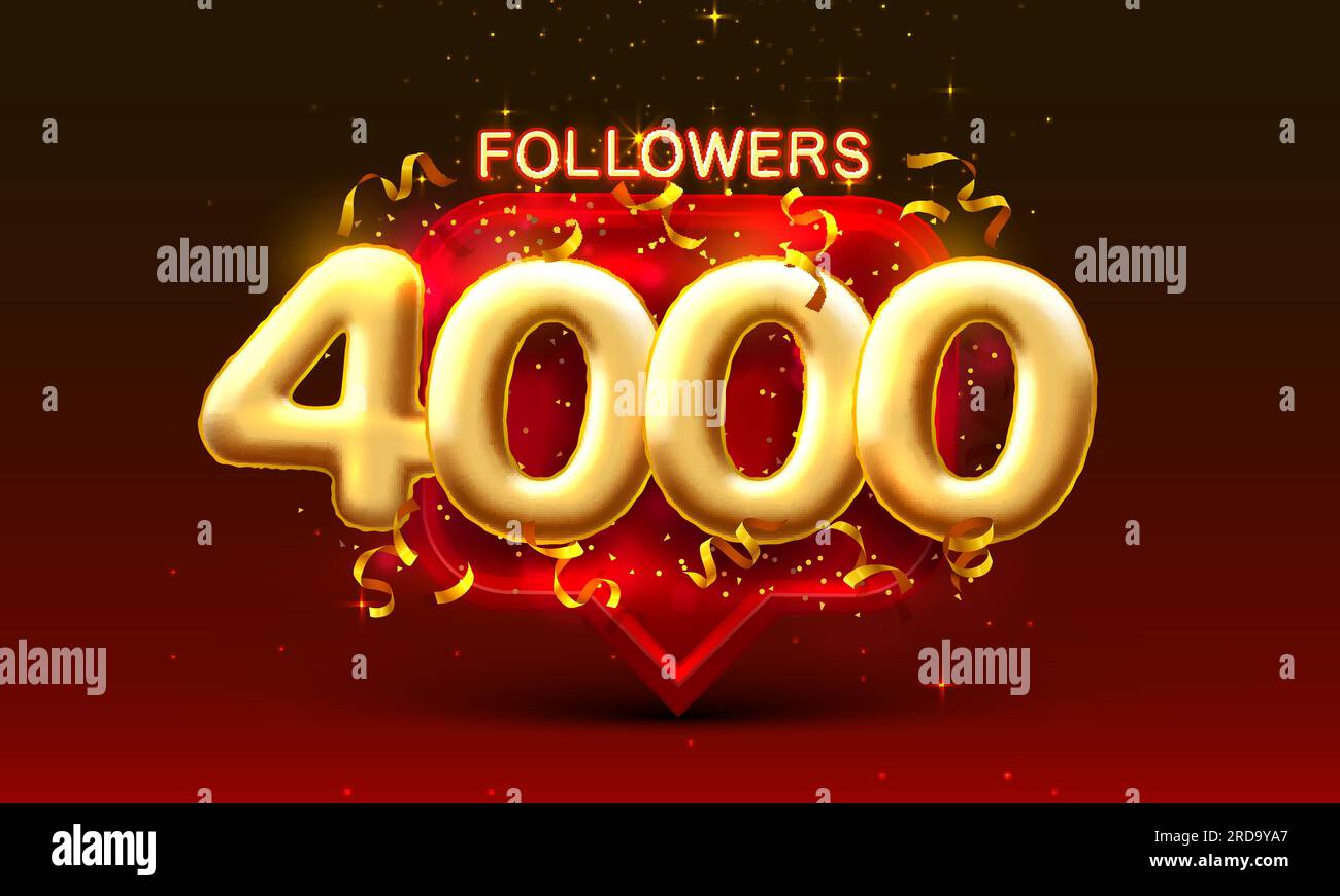 4k followers vector vectors hi-res stock photography and images - Alamy