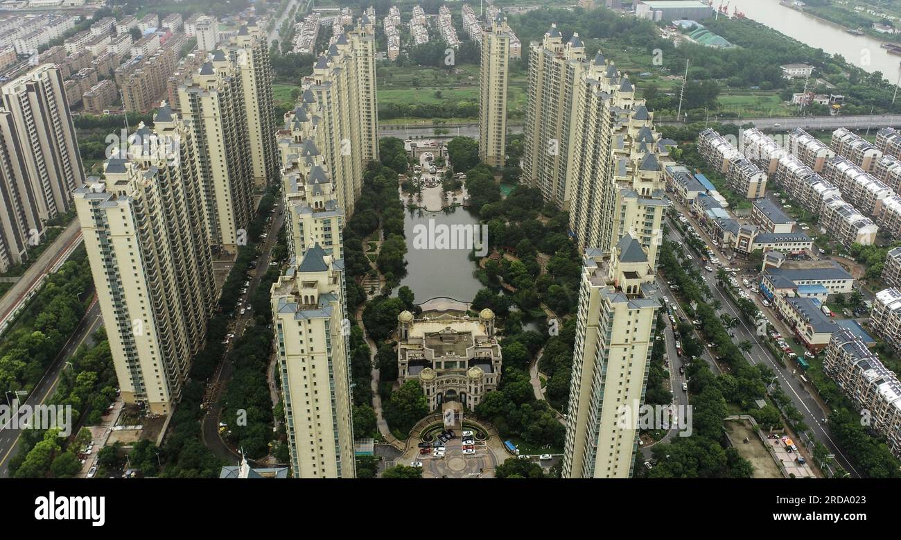 HUAI'AN, CHINA - JULY 20, 2023 - Evergrande Group's Evergrande Mingdu ...