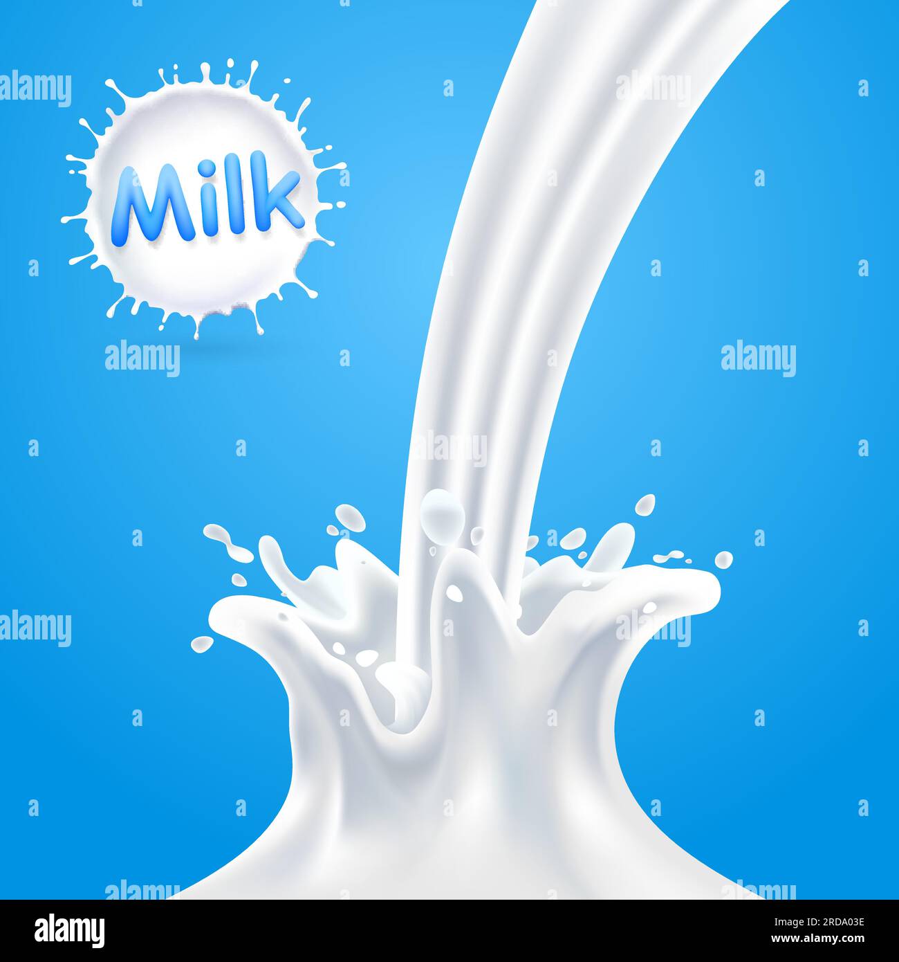 Milk Splash Vector