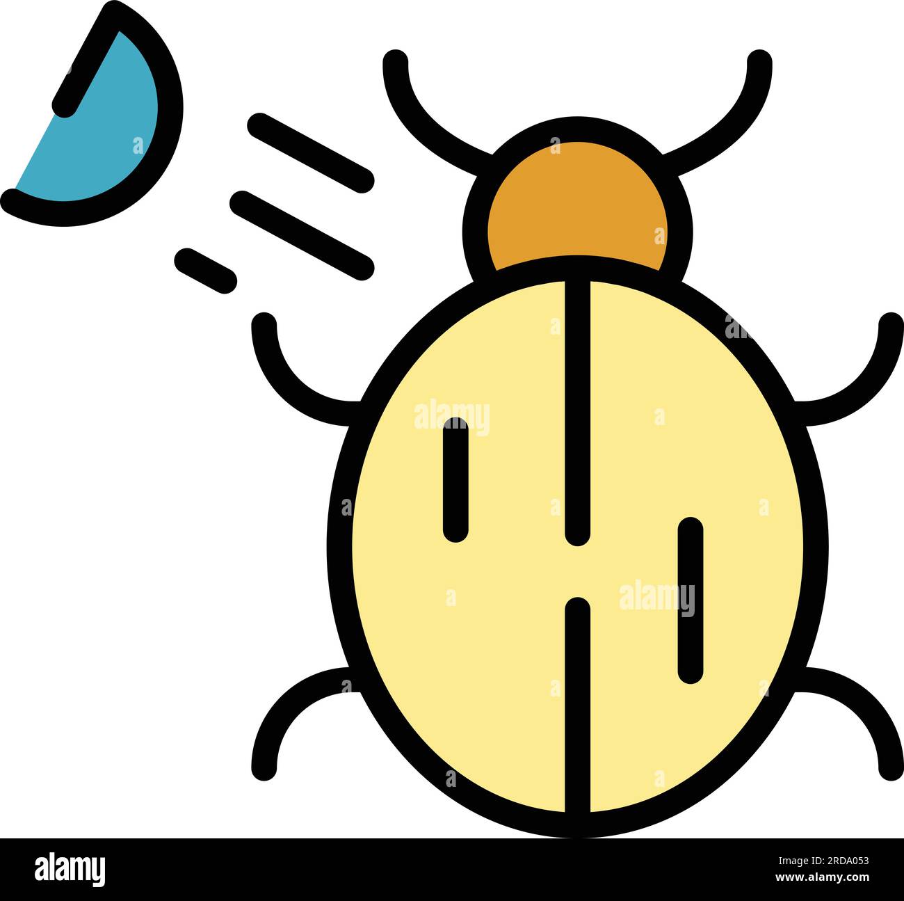 Spraying bug icon outline vector. Insect spray. Aerosol bottle color flat Stock Vector Image ...