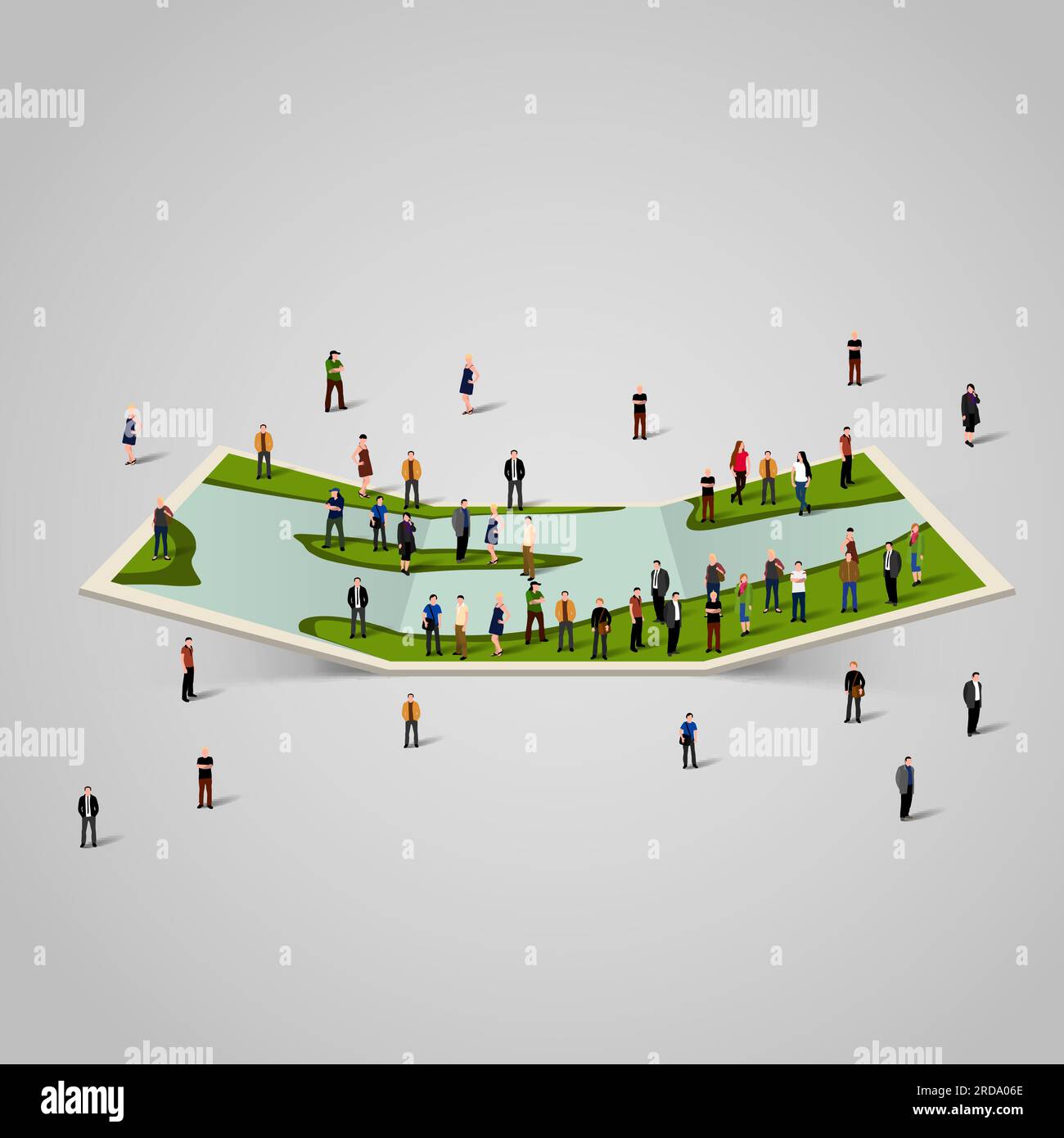 Overpopulation vector vectors Stock Vector Images - Alamy