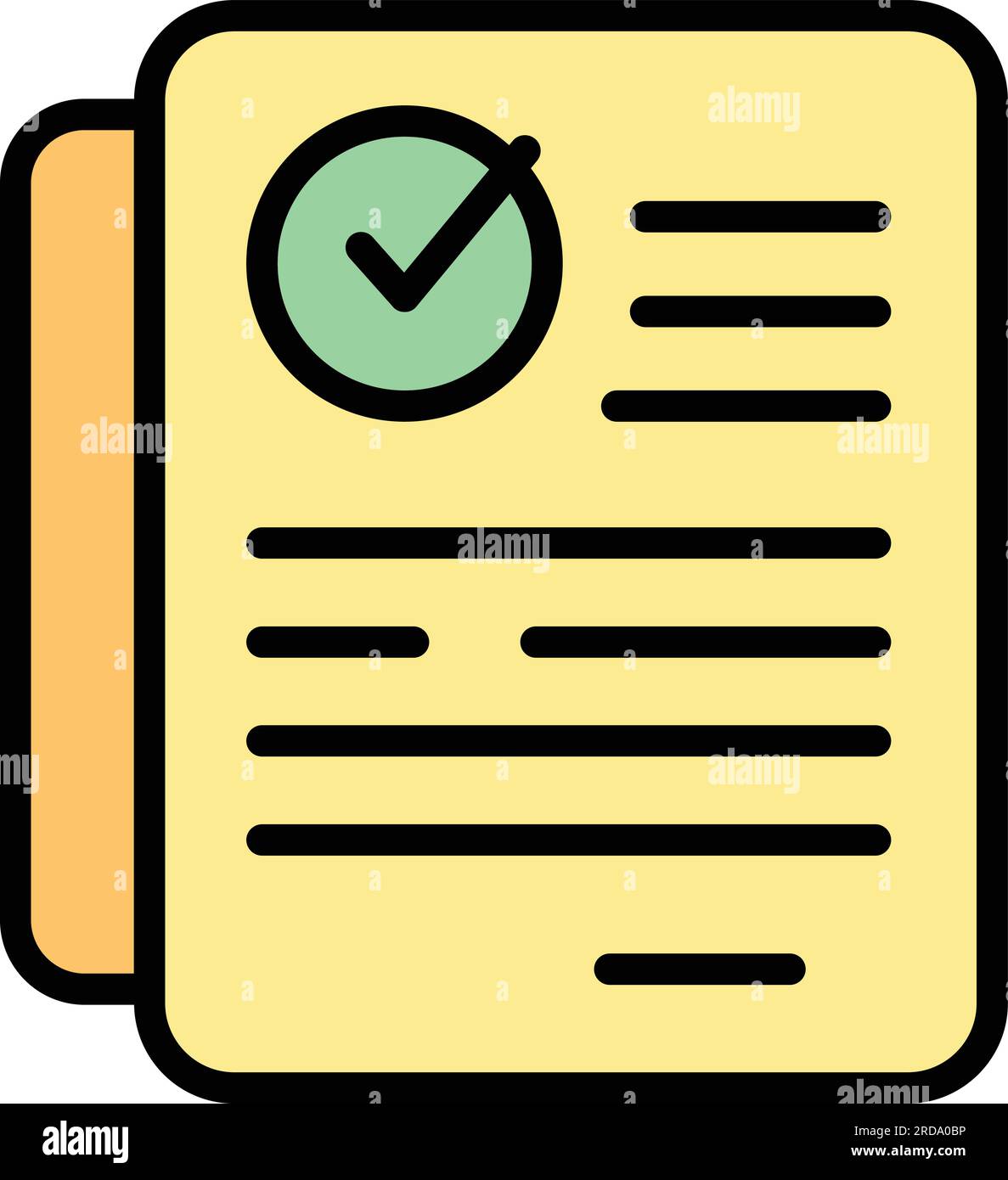 Laboratory report icon outline vector. Health document. Clinic ...